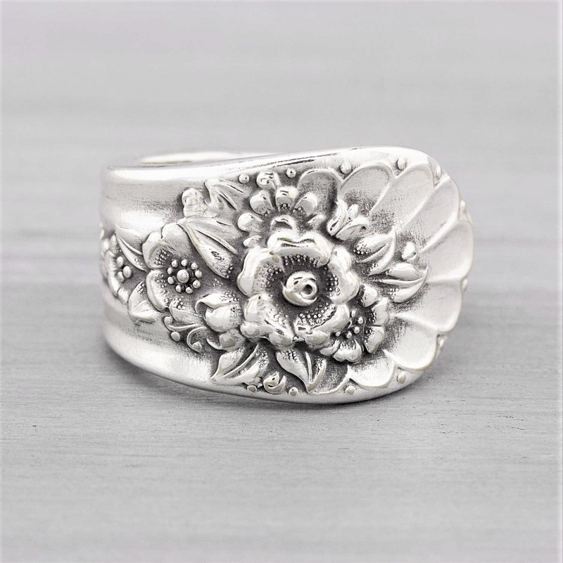 1953 Jubilee Antique Silverware Spoon Ring - Heartfelt Tokens